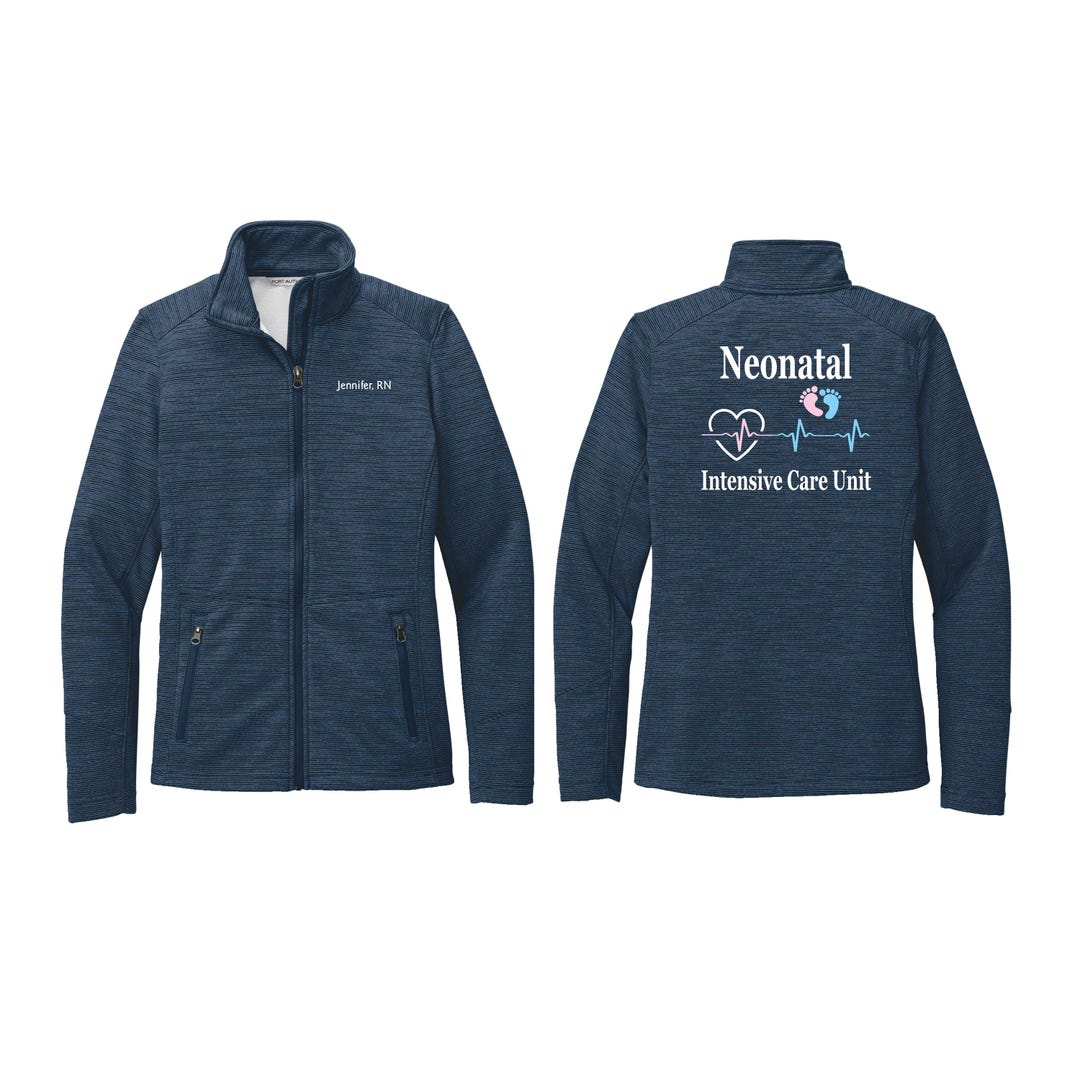 NICU Jacket Neonatal Intensive Care Unit Women's Work Embroidered Nurse ...