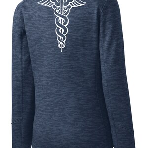 Nurse Jacket ER Nurse Emergency Department Nursing Embroidered Caduceus ...