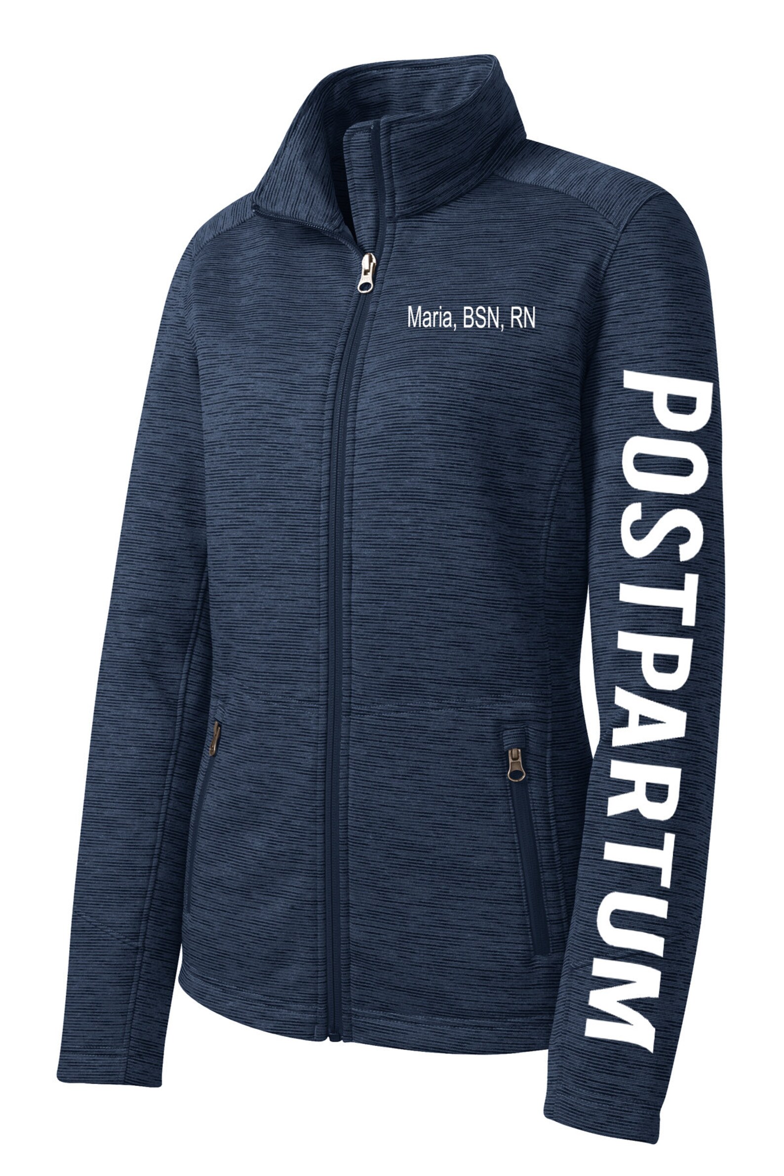 Postpartum Jacket Nurse Embroidered Nursing Jacket Women's | Etsy