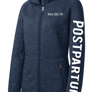 Postpartum Jacket Nurse Embroidered Nursing Jacket Women's Mother Baby ...