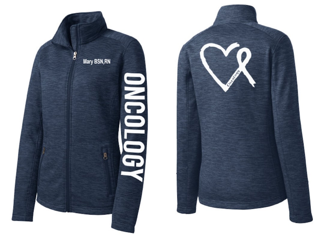 Personalized Oncology Nurse Embroidered Jacket for Women - Hospital ...