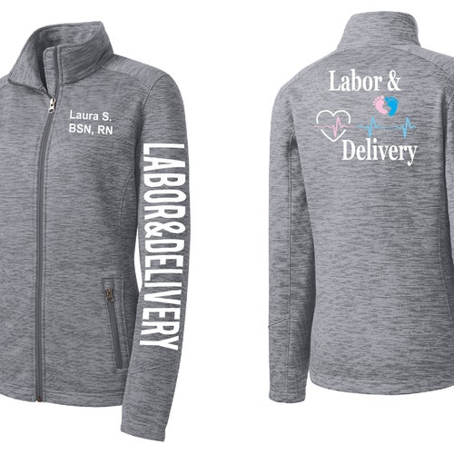 Nurse Jacket Labor and Delivery Jacket RN Zip Sweatshirt - Etsy