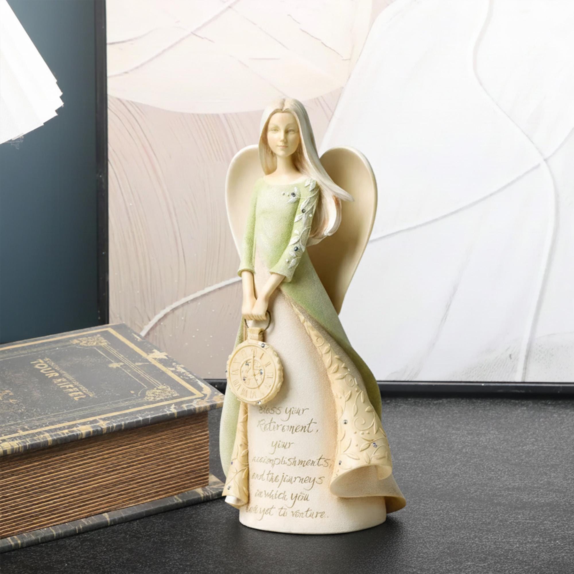 Elegant Retirement Angel Figurine, Inspirational Angel Statue With ...