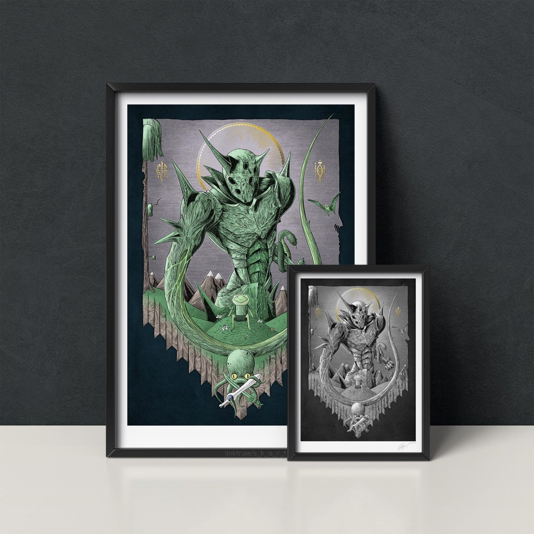 Fern the Human, the Green Knight Highly Detailed Giclée Art Print With ...