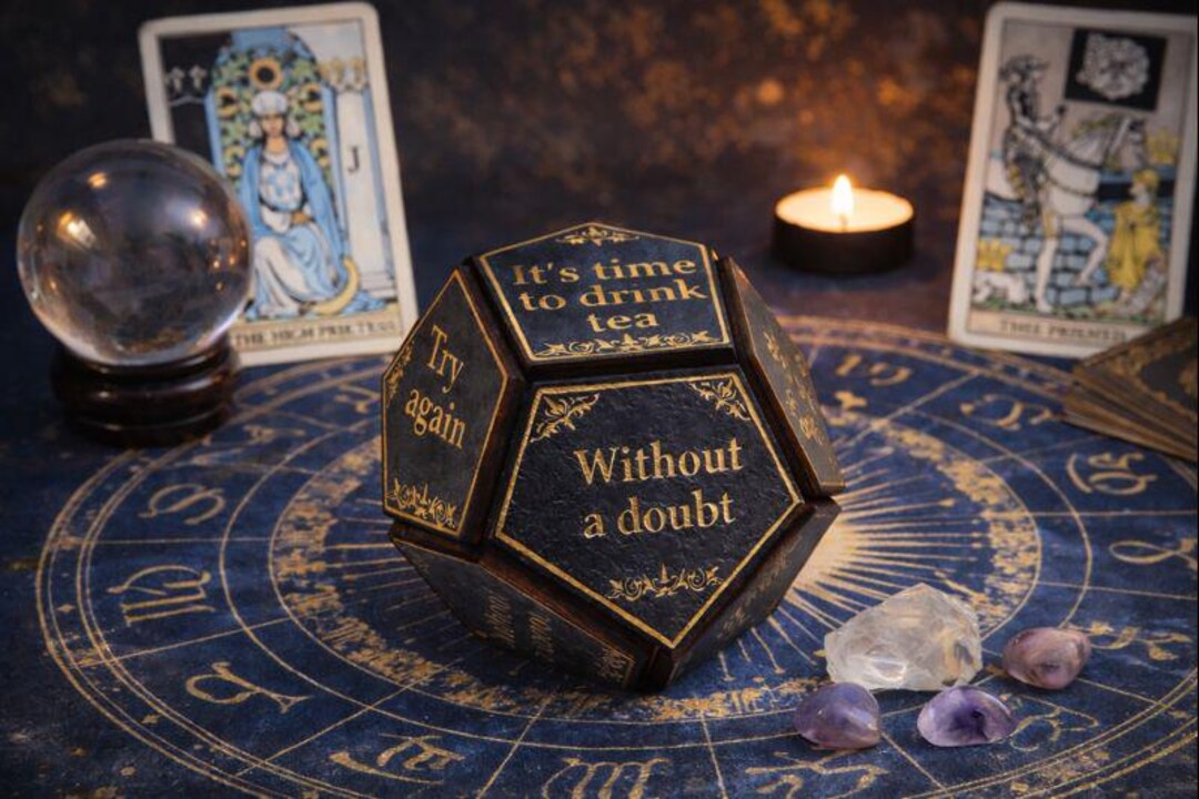 Personalized Wooden Divination Dice – 12 Sided Intuition & Decision Die ...