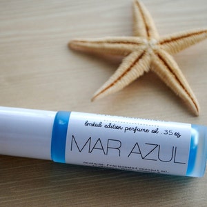 Mar Azul Perfume Oil, Roll on Perfume, Exclusive Summer Fragrance - Etsy