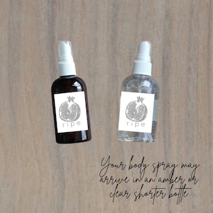 Custom Body Mist, You Choose Made to Order Body Spray, Perfume ...