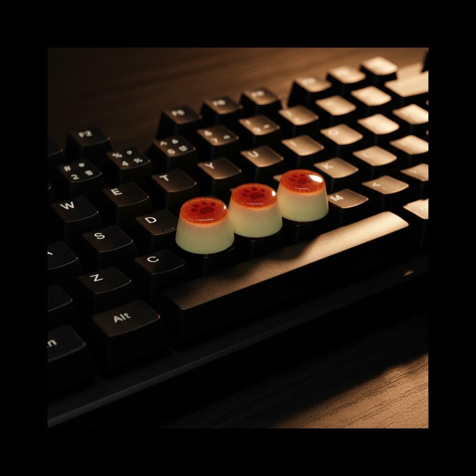 Kawaii Resin Star Keycaps | Glitter Artisan Keyboard DIY Accessories ...
