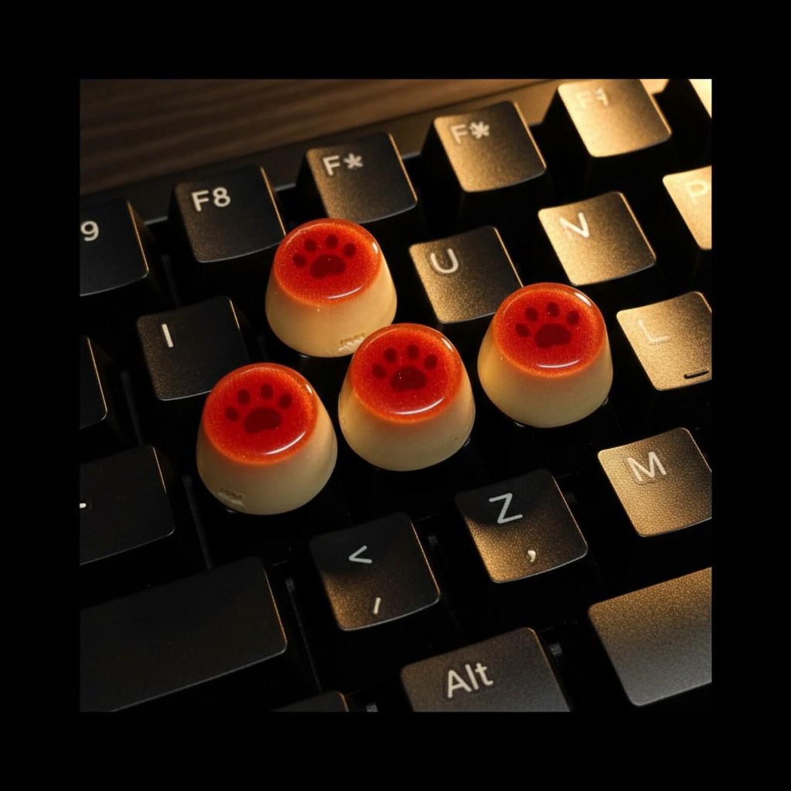 Kawaii Resin Star Keycaps | Glitter Artisan Keyboard DIY Accessories ...