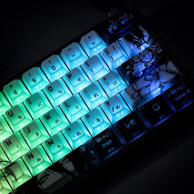 Reze Bomb Devil Chainsaw Man Anime Inspired Keycaps, 126 Keys PBT ...