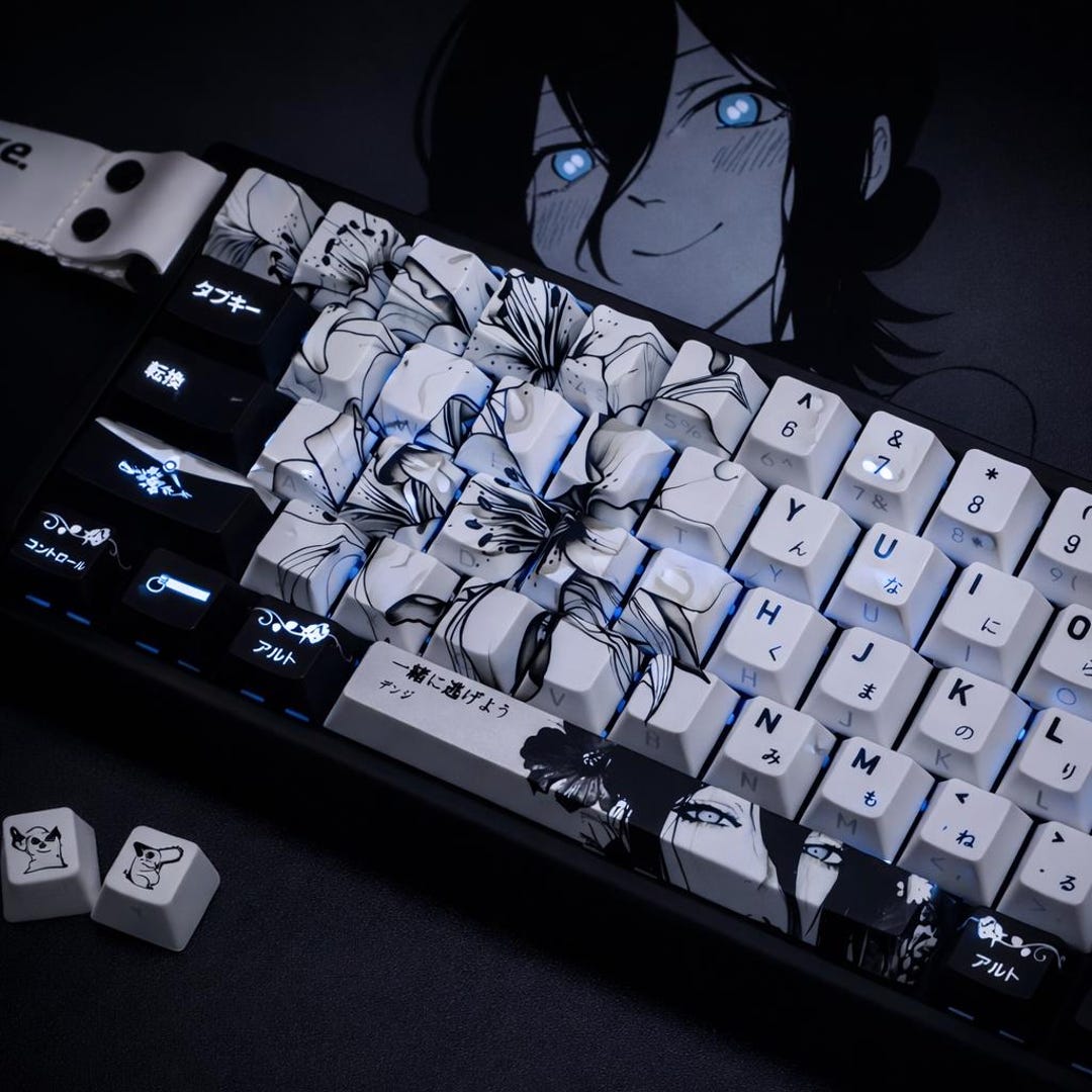 Reze Bomb Devil Chainsaw Man Anime Inspired Keycaps, 126 Keys PBT ...