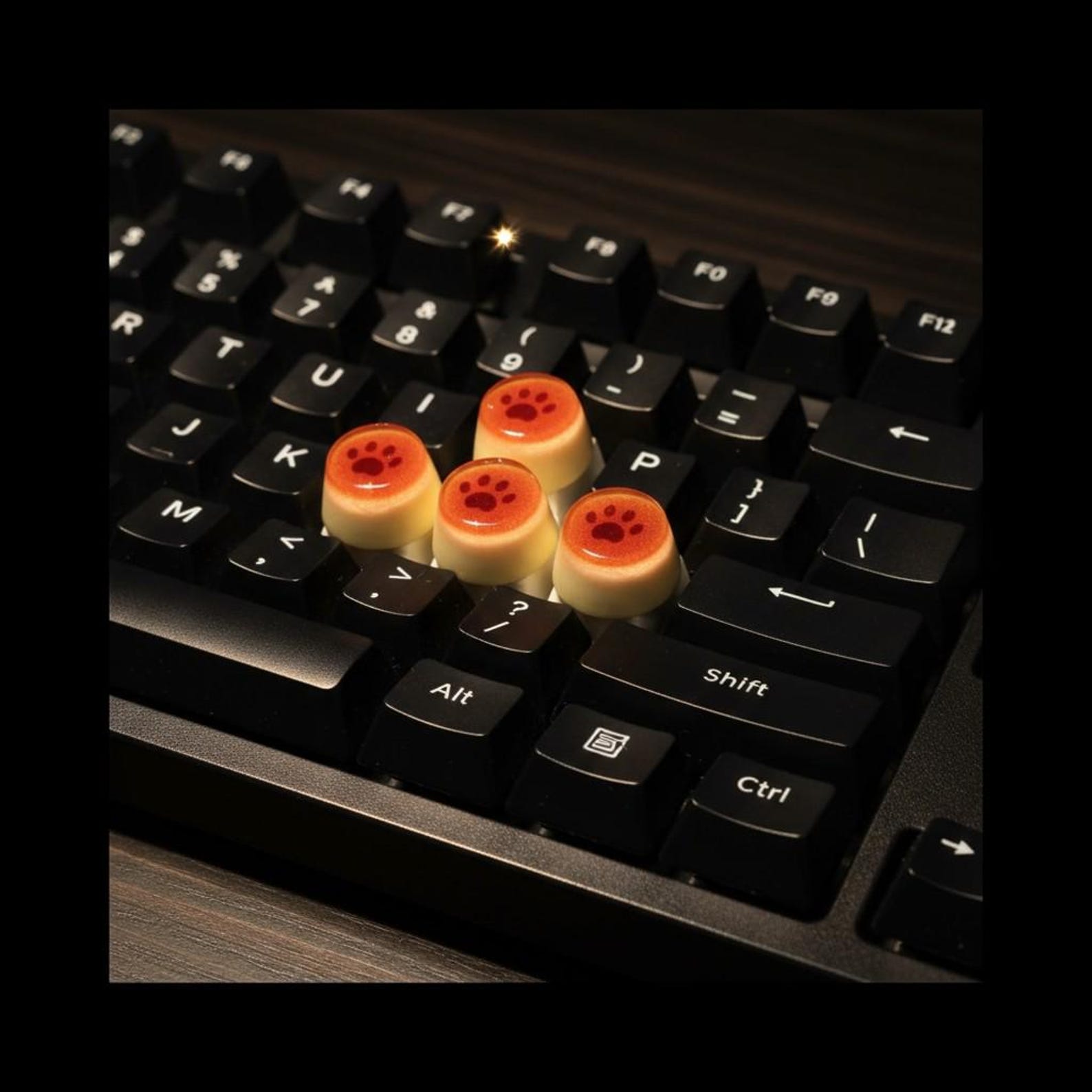 Kawaii Resin Star Keycaps | Glitter Artisan Keyboard DIY Accessories ...