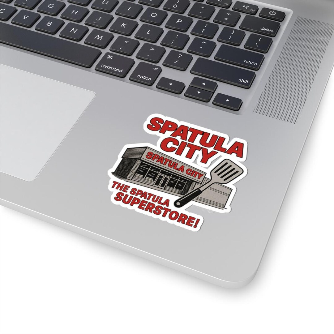 Spatula City Vinyl Sticker | Retro Store Logo Parody Decal Kiss Cut - Etsy