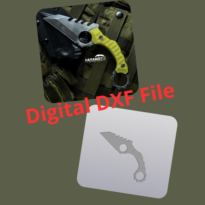 Karambit Knife Template - Etsy