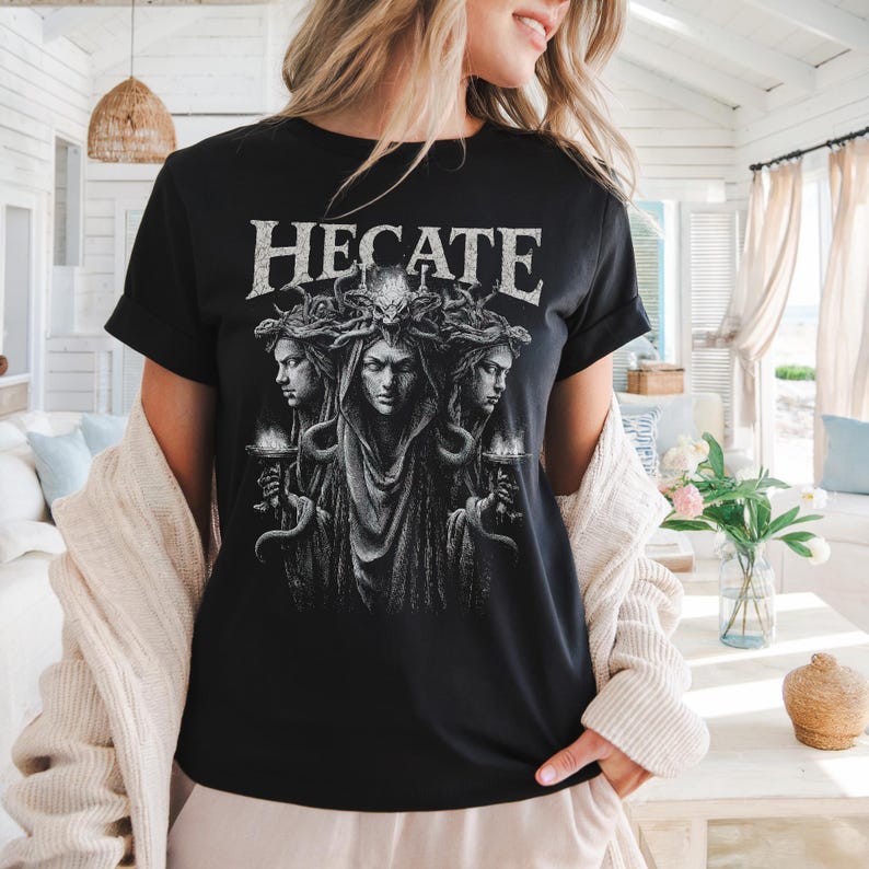 Hecate Shirt: Triple Goddess Witch T-shirt | Pagan Wiccan Unisex Tee ...