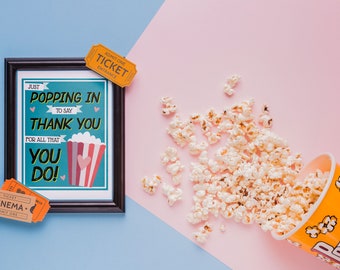 Printable Popcorn Appreciation Sign - Etsy