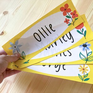 Editable Bright Fun Student Desk Plates, Classroom Labels Student Name ...