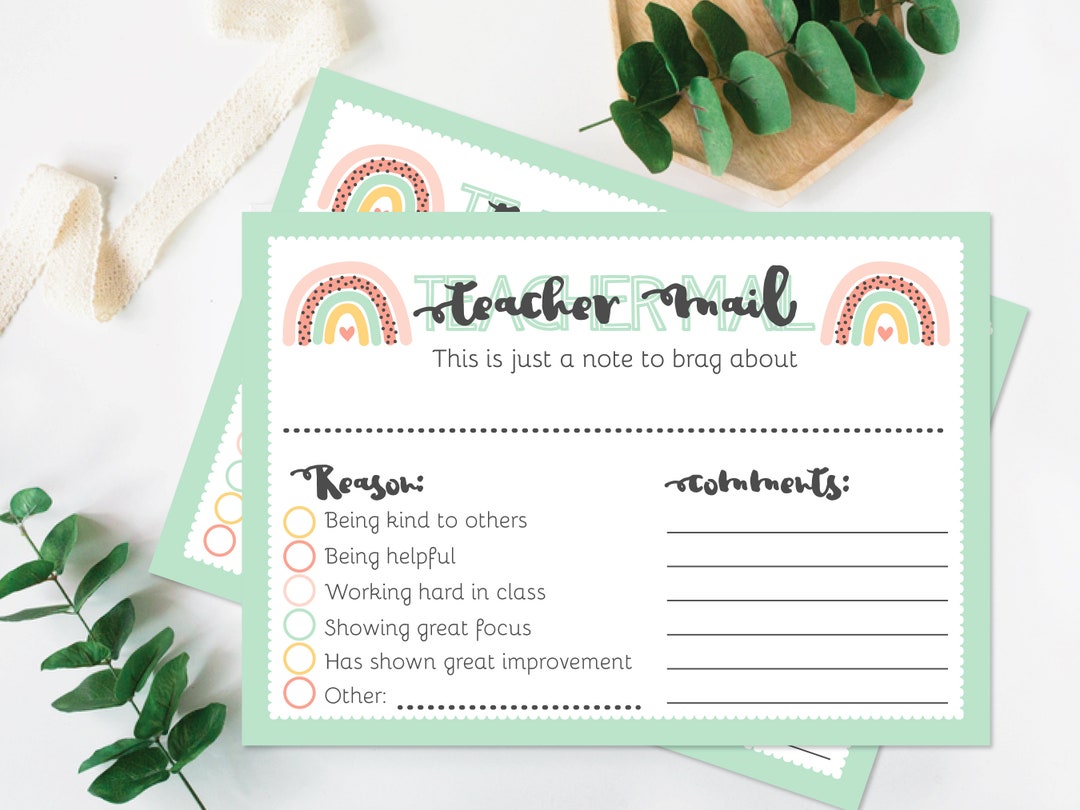 Happy Mail, Teacher Mail, Note From the Teacher, Teacher Report ...