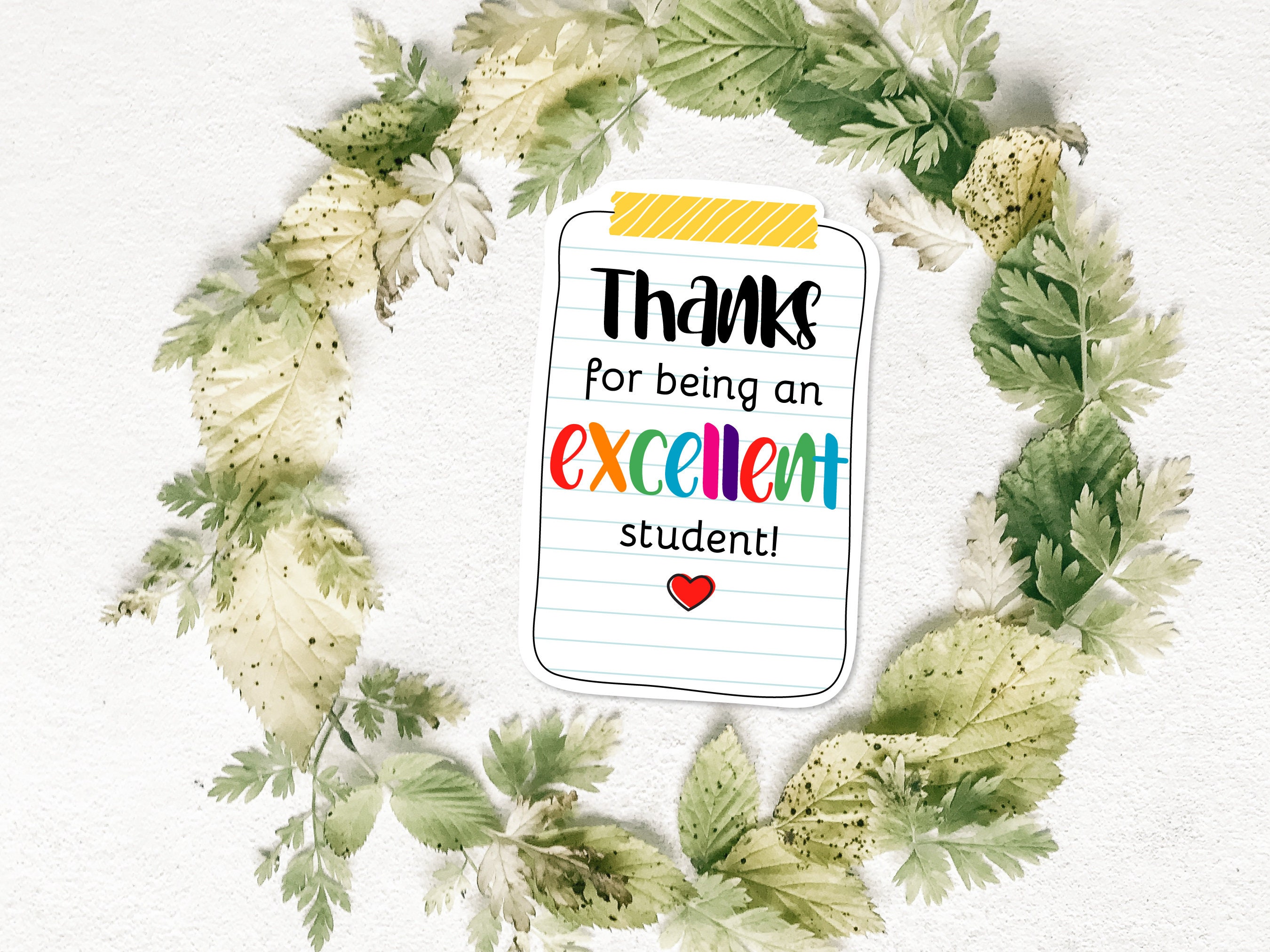 Student Appreciation Printable Tag, Graduation Gift, Excellent Student ...