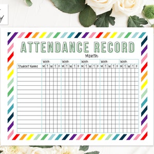 Classroom Attendance Sheet, Teacher Log, Digital Tracker, Teacher Plan ...