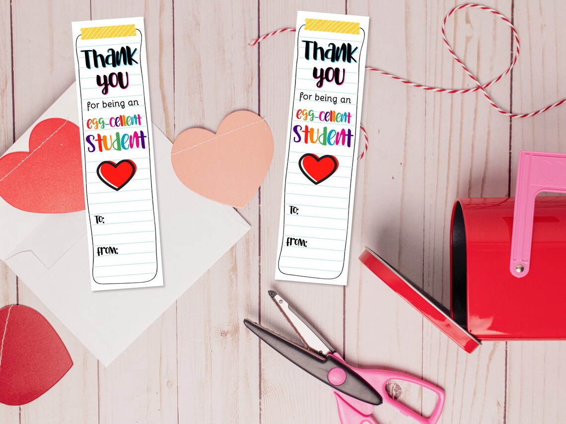 Student Printable Bookmark From Teacher, Eggcellent Student, Student ...