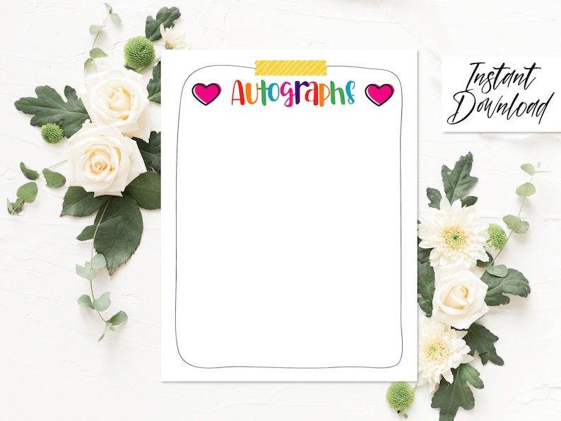Classroom Autographs, Teacher Resources, End of the Year Student ...
