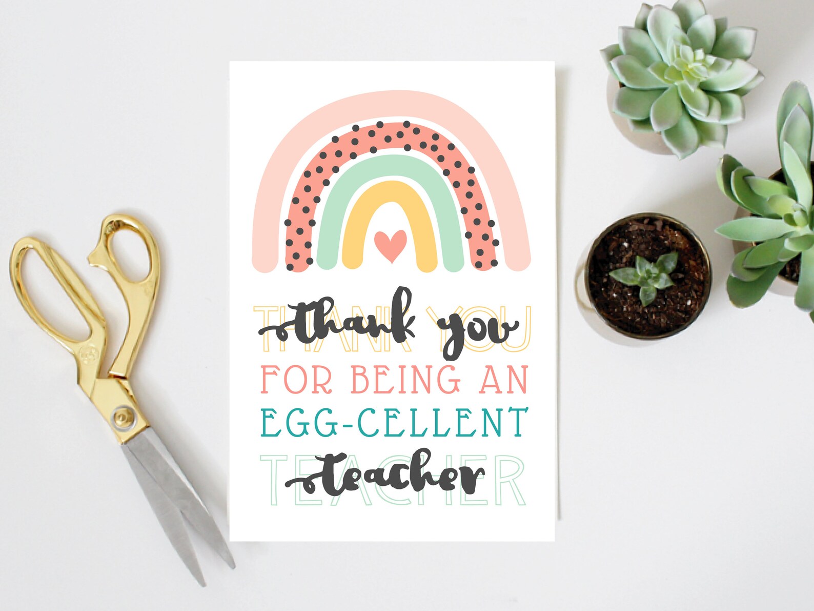 Thanks for Being an Eggcellent Teacher Easter Tags, From Student ...