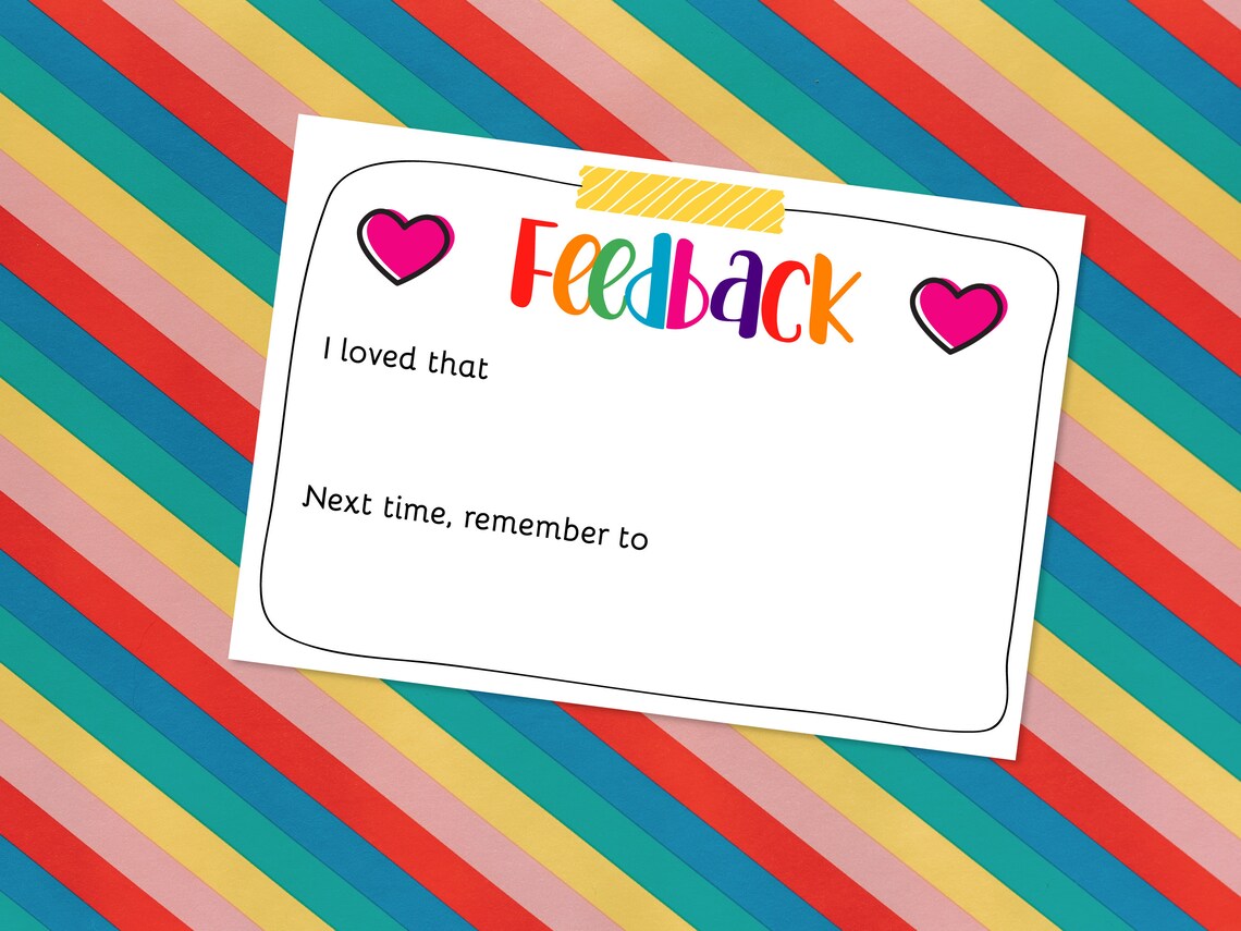 Teacher Feedback Slips for Students Work Printable, Classroom Resources ...