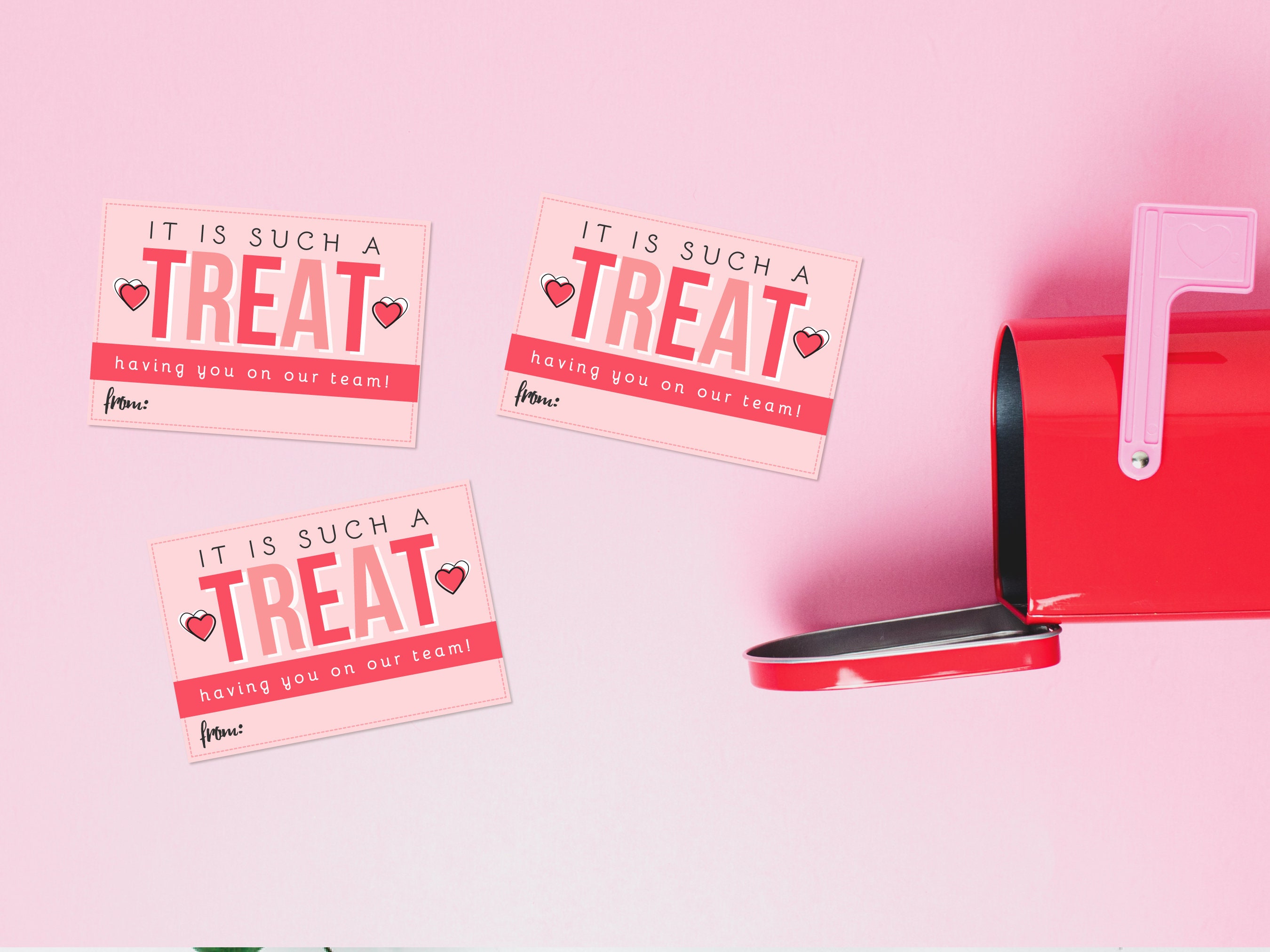 Such A Treat Having You on Our Team Valentine's Day Tags, From Coach ...