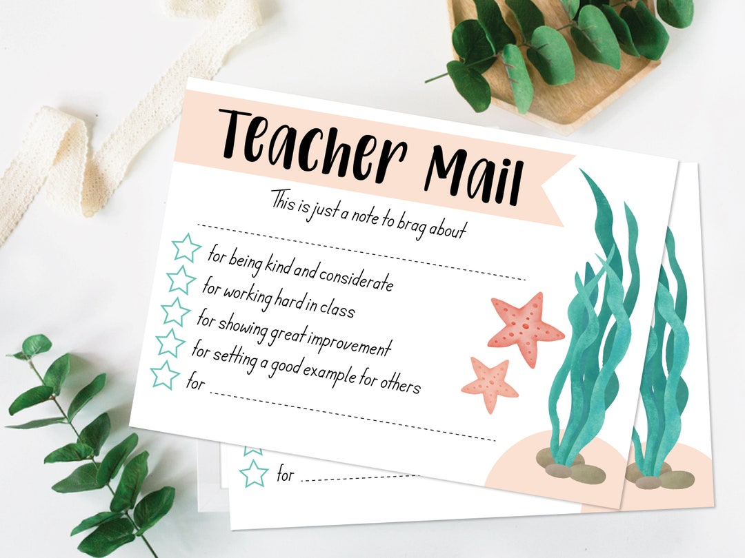 Positive Teacher Mail, Note From the Teacher, Teacher Report, Teacher ...