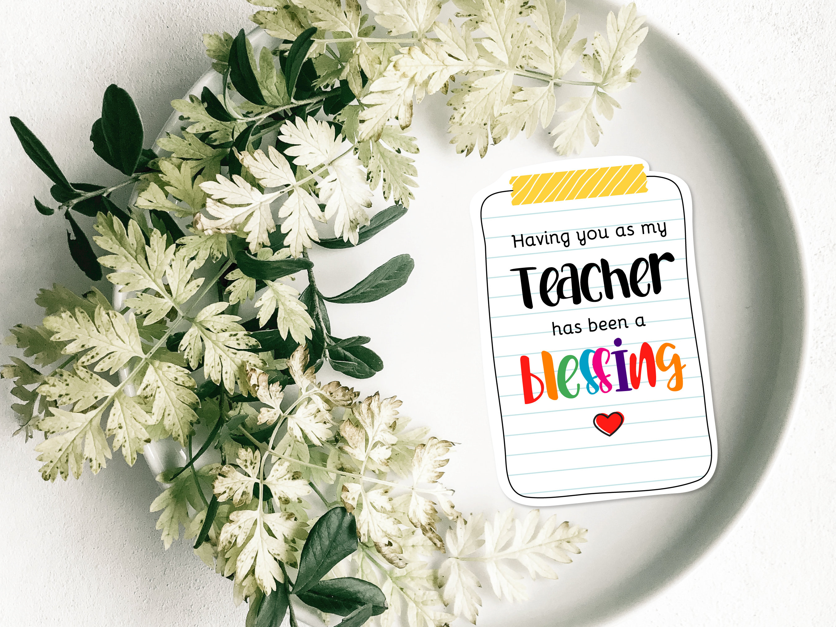 Teacher Appreciation Printable Tag, Teacher Blessing, Teacher Thank You Tag, DIY Teacher Gift ...