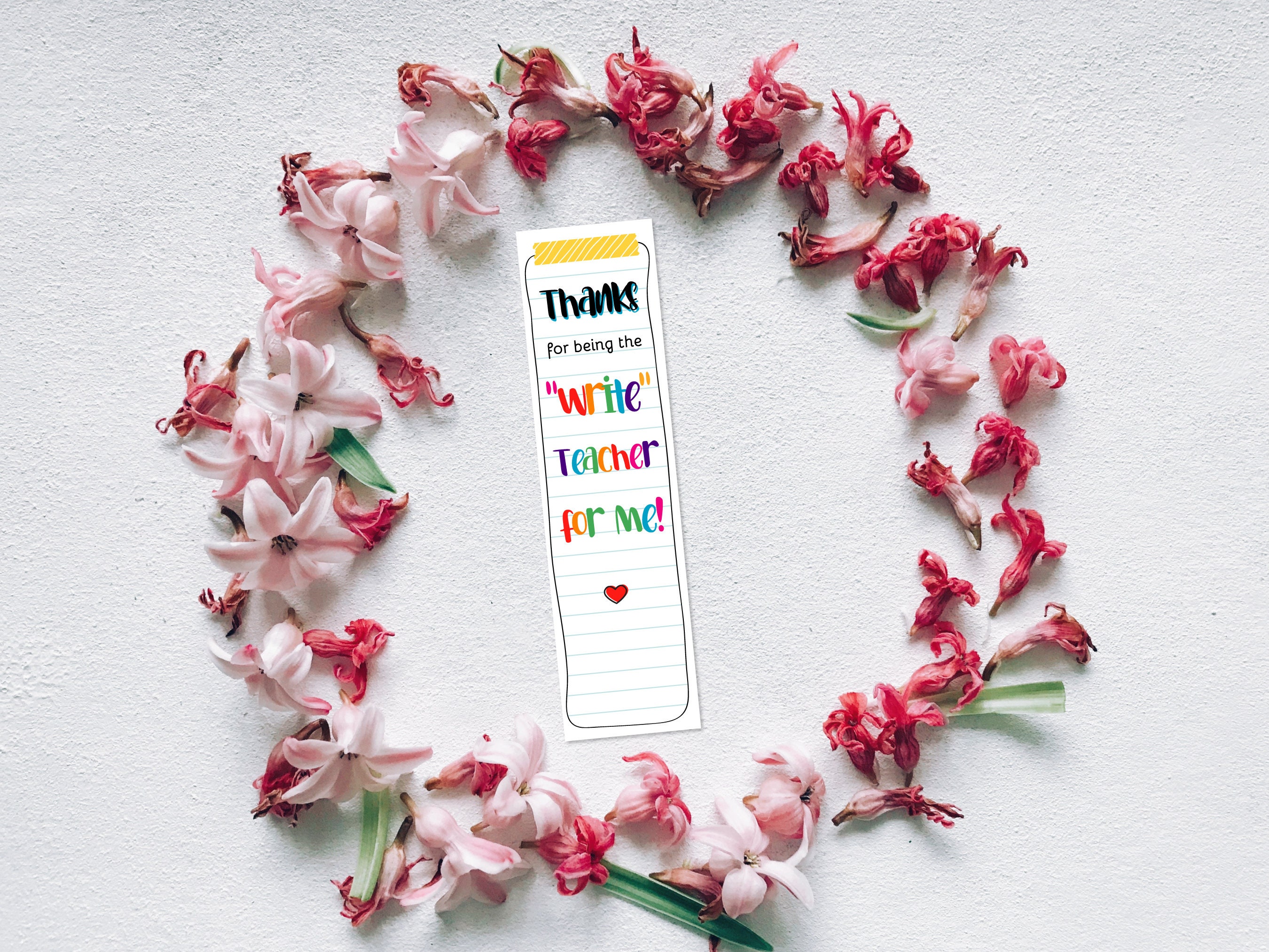Printable Bookmarks, Teacher Appreciation Gift for Teacher, Classroom ...