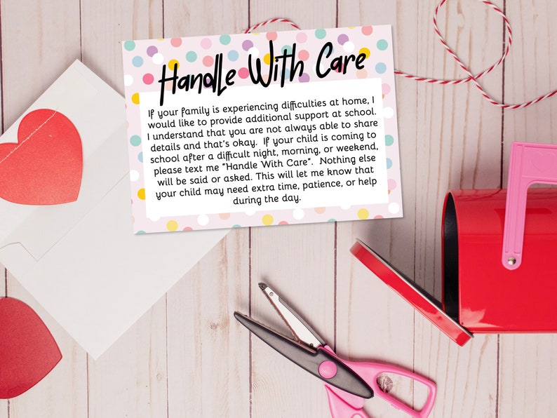 Handle With Care, Teacher Resource, Teacher Mail, Note From the Teacher ...