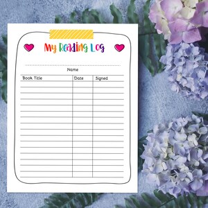 Printable Reading Log, Classroom Activity, Classroom Template, Teacher ...