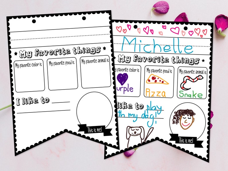 First Week Classroom Activities, All About Me Pennant, Get to Know Your ...