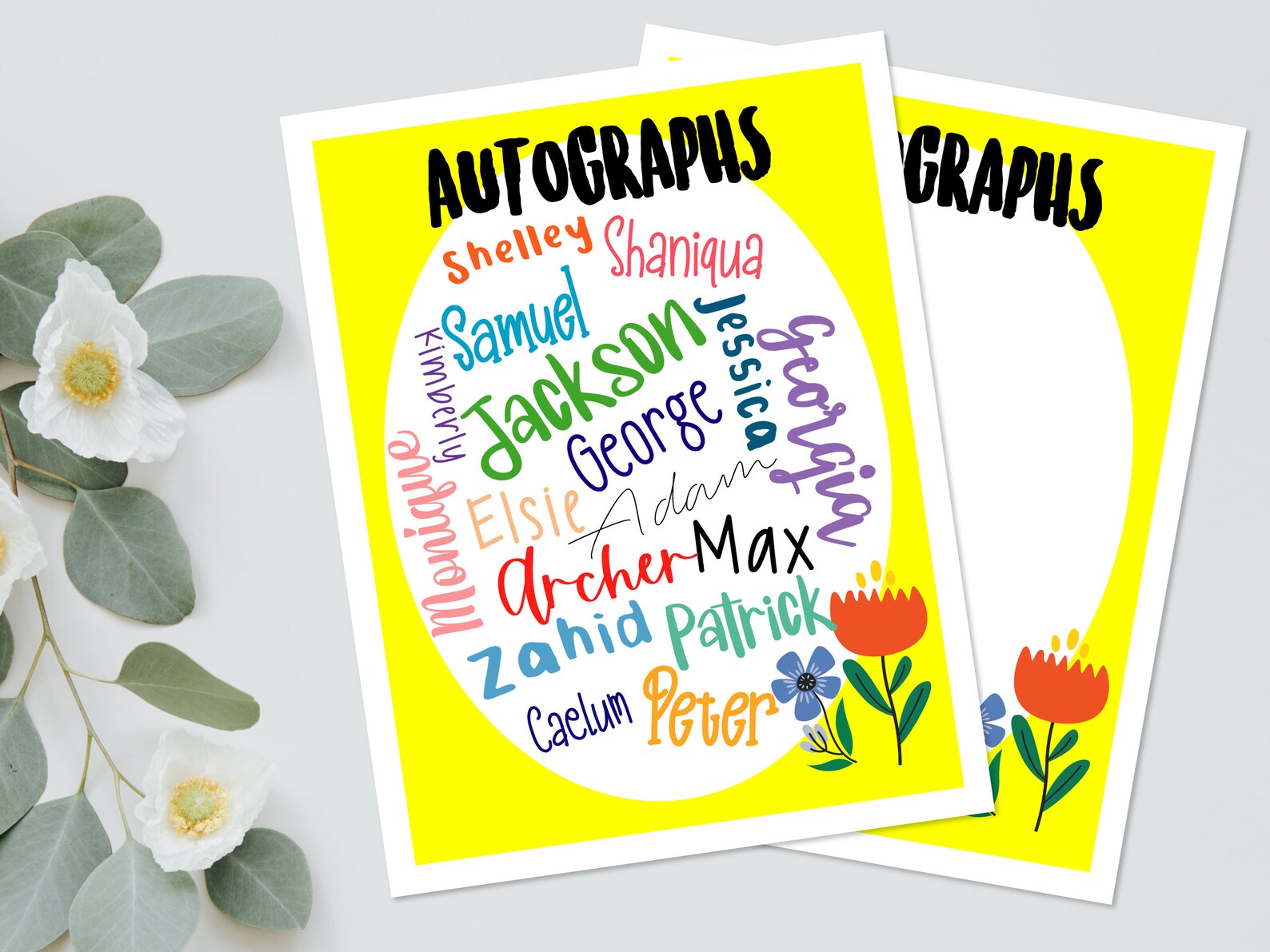 Classroom Autographs, Teacher Resources, End of the Year Student ...