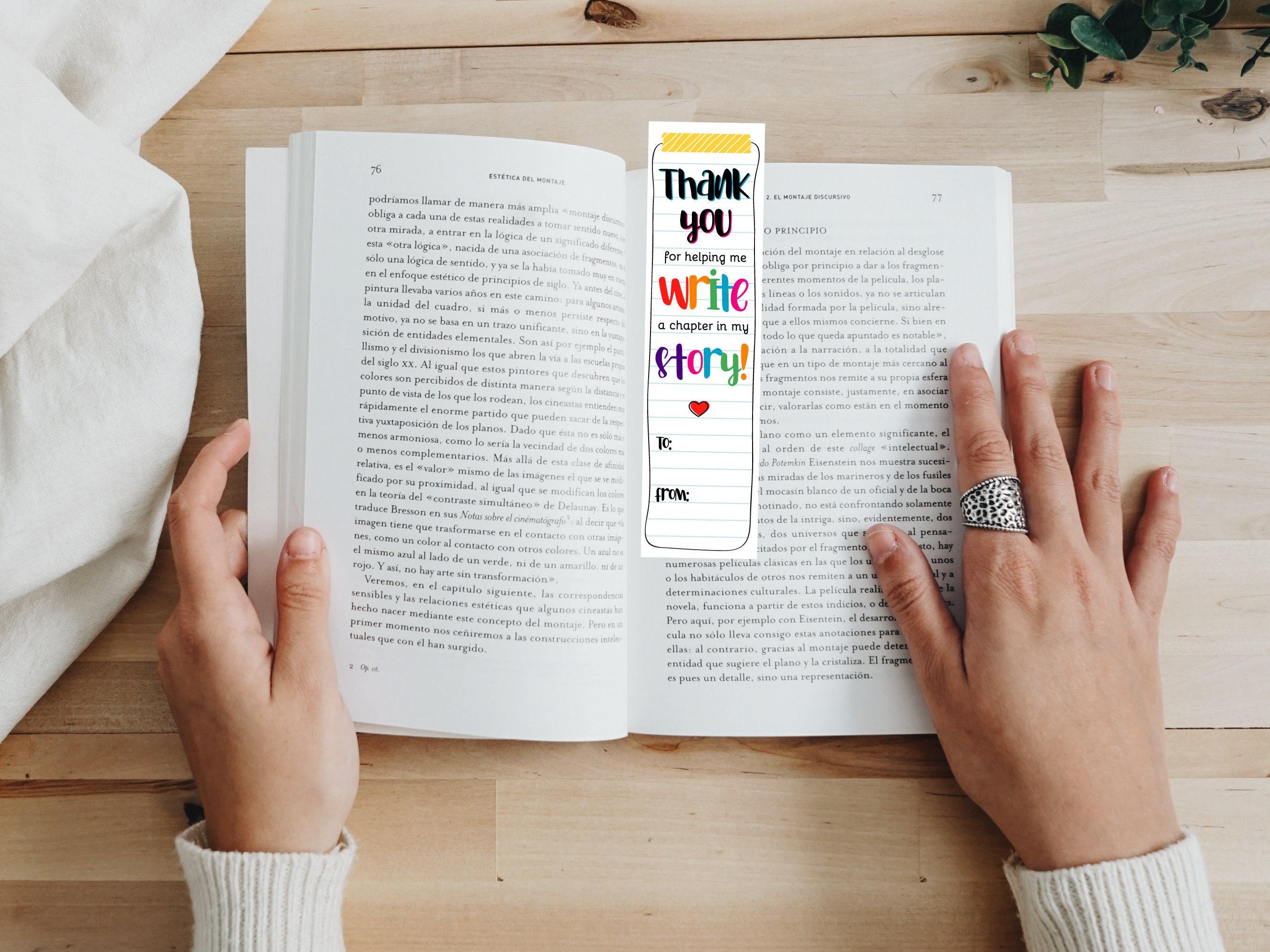 Teacher Appreciation Printable Bookmark, Write Teacher, Teacher Thank ...