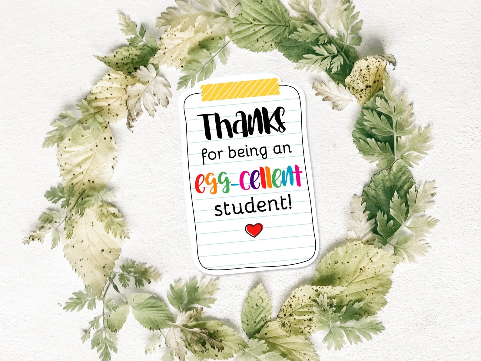 Eggcellent Student Thank You Printable Tag, Graduation Gift, Egg ...