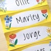 Editable Bright Fun Student Desk Plates, Classroom Labels Student Name ...
