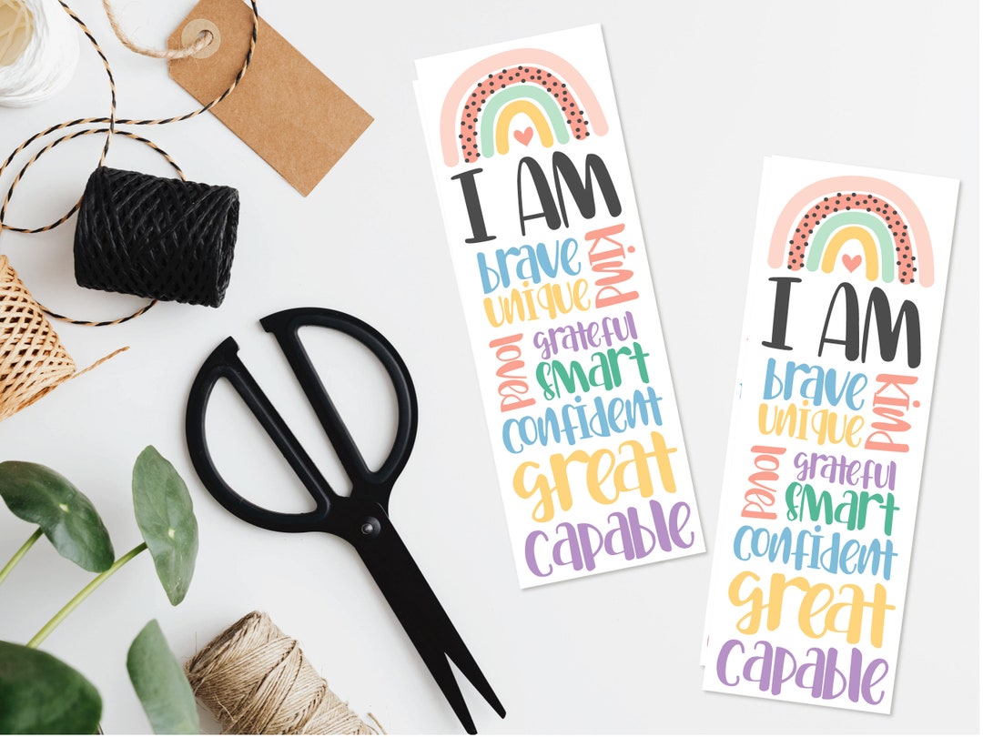 Classroom Affirmation Bookmarks, Printable Gift Student, Classroom ...