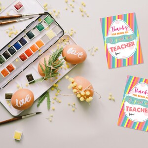 Thanks for Being an Eggcellent Teacher Easter Tags, From Student ...
