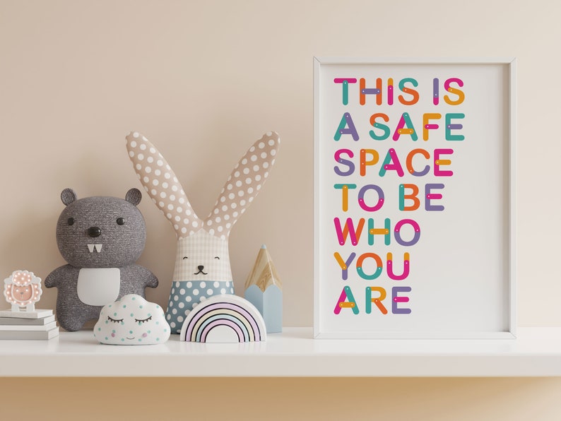 Safe Space Classroom Poster, Printable Classroom Poster, Digital Print ...