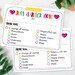 Daycare Mail, Daycare Note Home, Rainbow Daycare Card, Note From ...