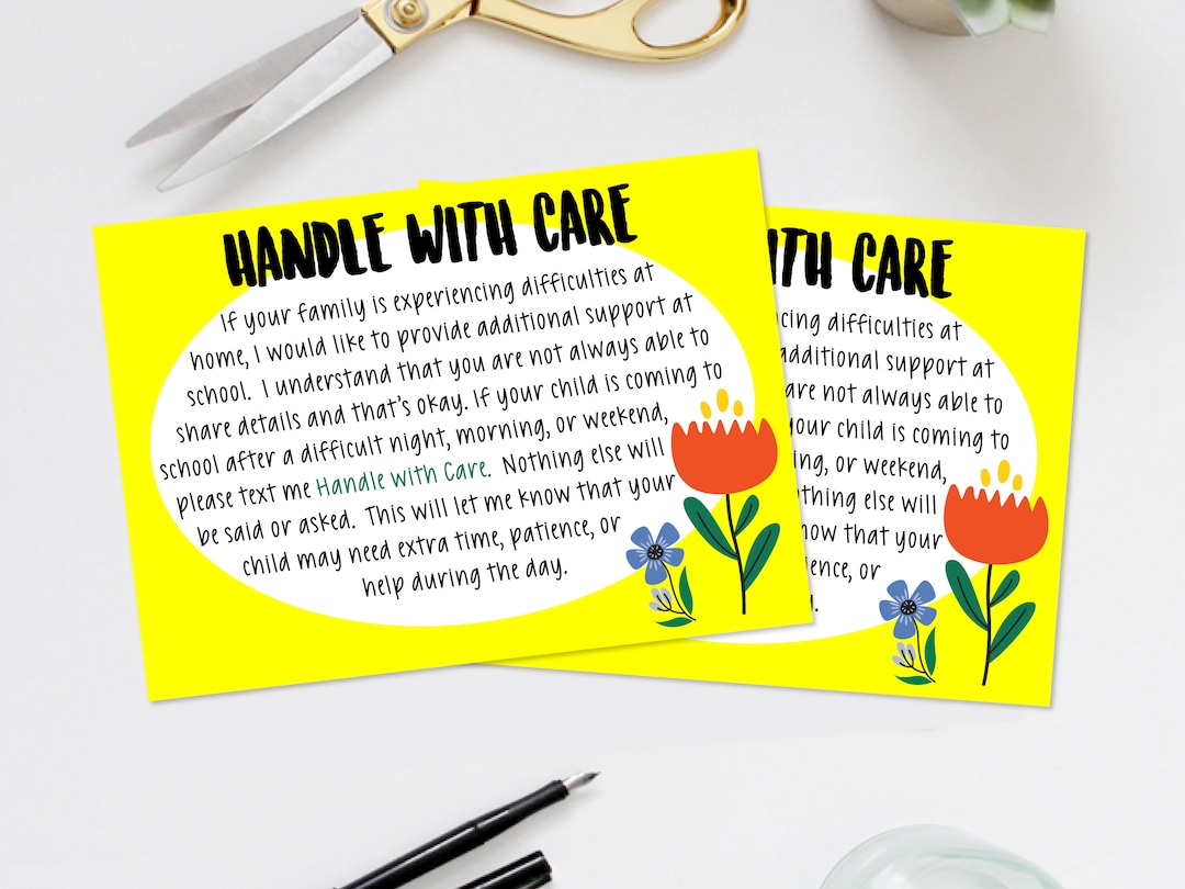 Teacher Mail Handle With Care, Teacher Resource, Parent Mail, Note From ...