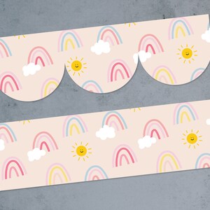 Boho Rainbow Classroom Borders Printable, Easy Teacher Resources to ...