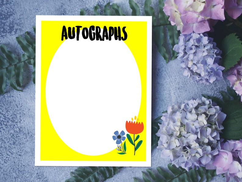 Classroom Autographs, Teacher Resources, End of the Year Student ...