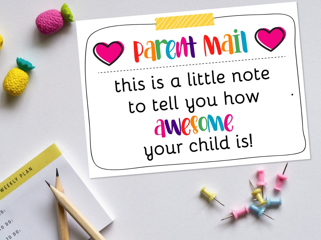 Teacher Resources Brag Note Printable, Positive Mail Home, Student ...