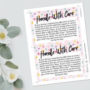 Handle With Care, Teacher Resource, Teacher Mail, Note From the Teacher ...
