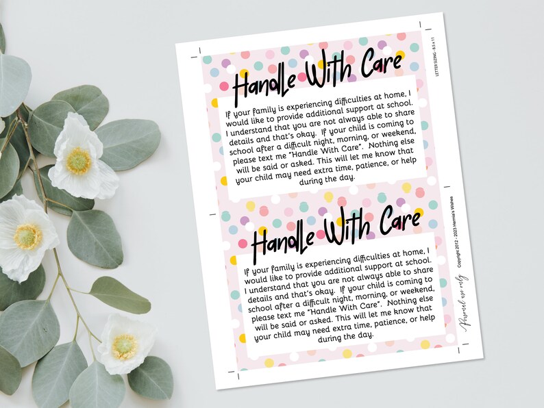 Handle With Care, Teacher Resource, Teacher Mail, Note From the Teacher ...