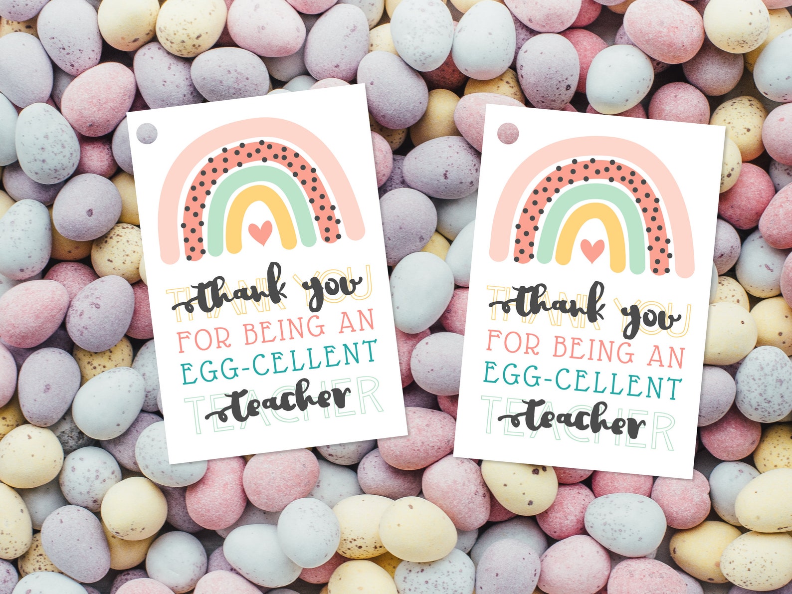 Thanks for Being an Eggcellent Teacher Easter Tags, From Student ...